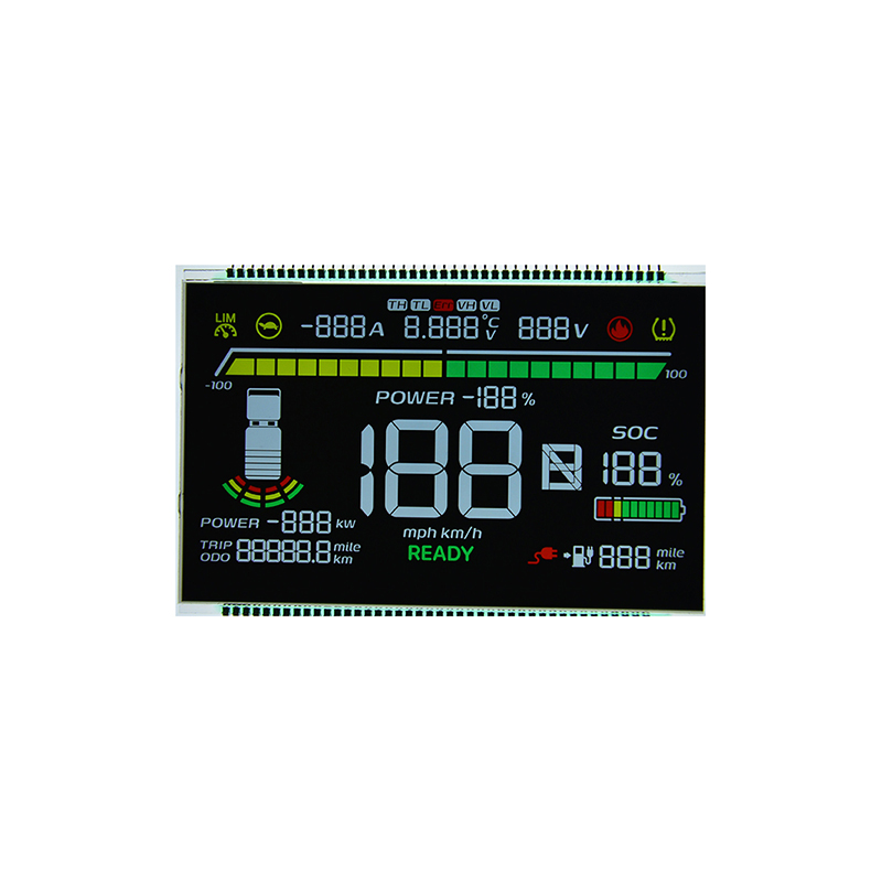 The LCD applied to the motorcycle instrument panel‌：LED segment display ...